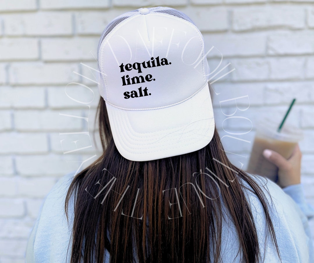 Tequila Lime Salt Hat, Trucker Hat, Pool Day Hat, Day Drinking, Summer ...