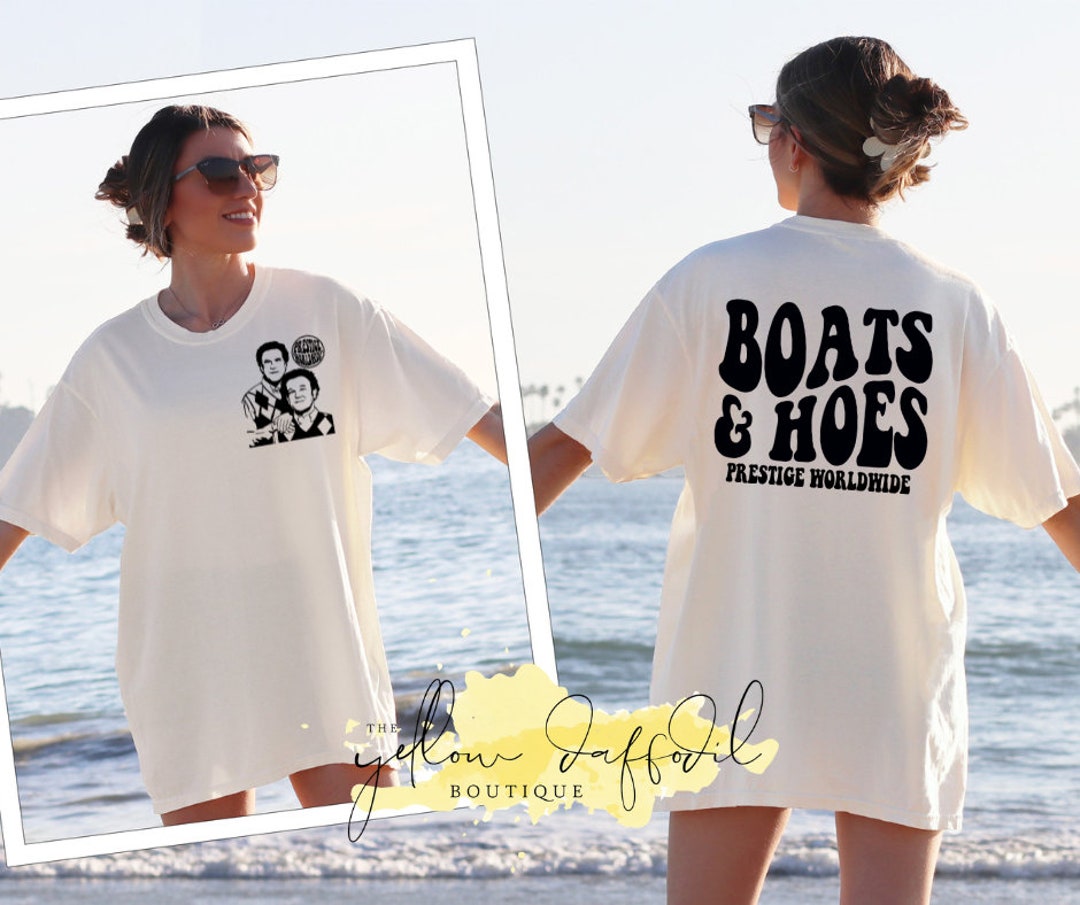 BOATS and HOES Graphic Tee, Lake Day, Boating Tee, Funny, Step Brothers ...