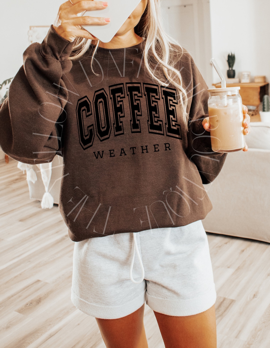 Coffee Weather Crewneck, Coffee Lover, Coffee Sweatshirt, Coffee ...