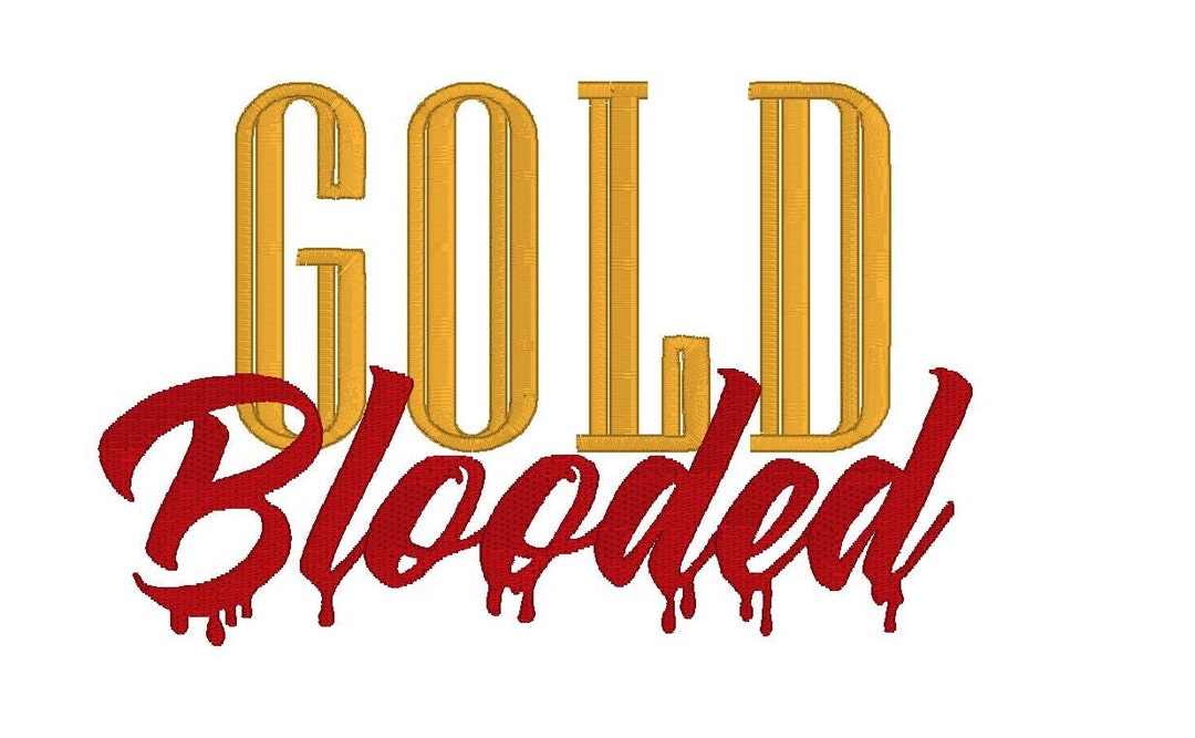 Gold Blooded 49er Embroidery File Instant Download - Etsy