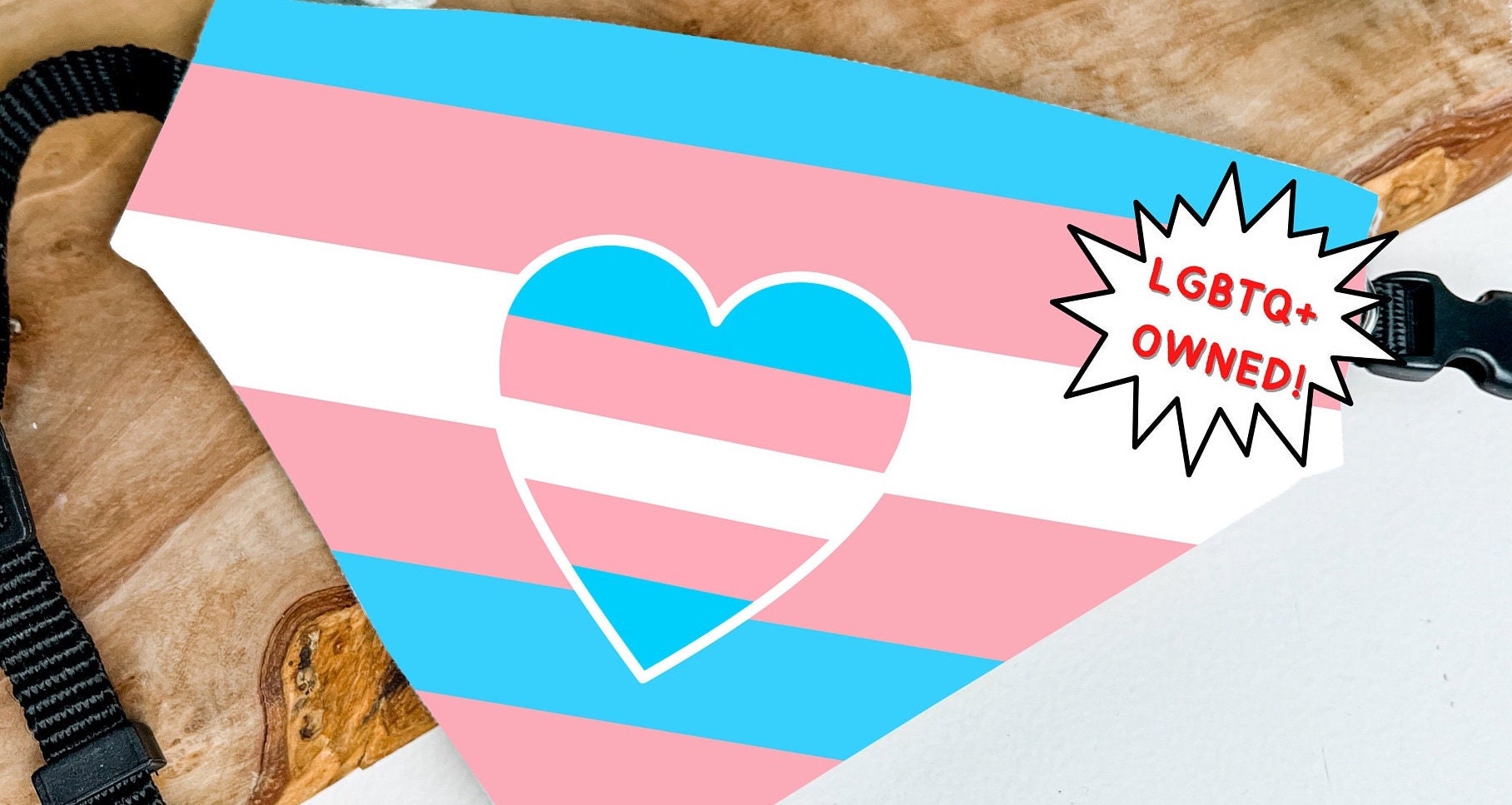 Transgender Flag Pet Bandana, Lgbtq Pride - Etsy