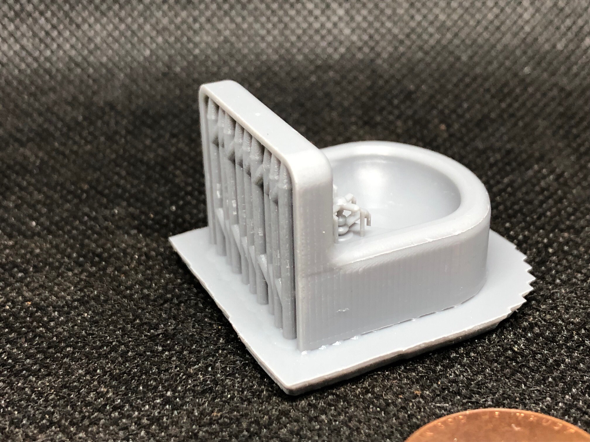 1:18 O-scale Wall-mounted Vintage Style Bathroom Sink Dolled-up 018S03 ...