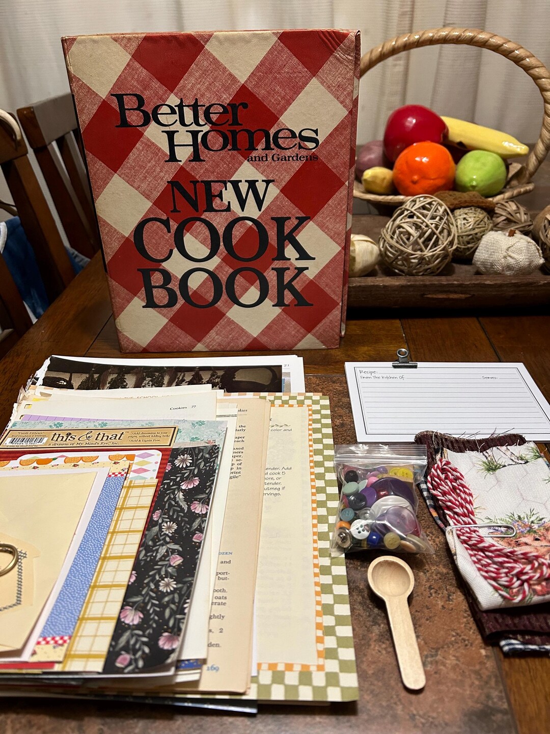 DIY Vintage Better Homes and Gardens New Cookbook Junk Journal Kit ...