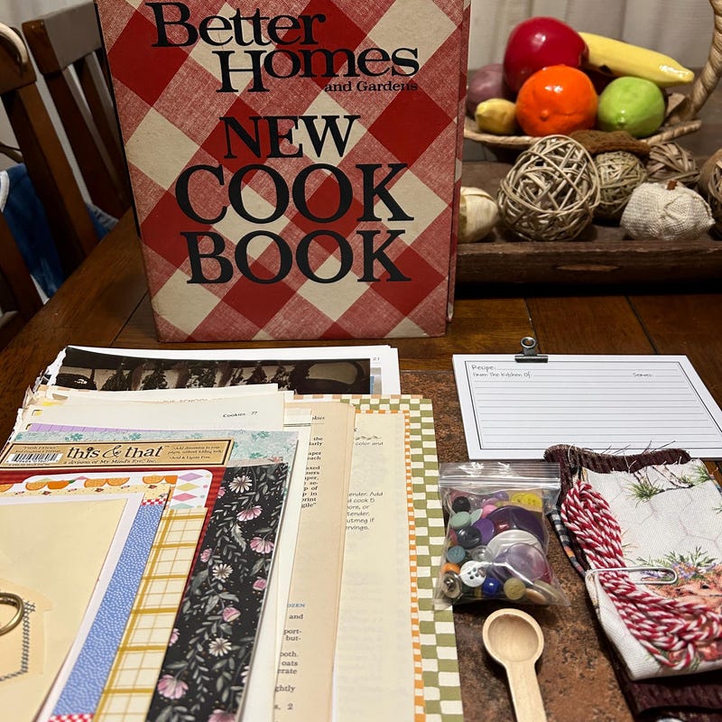 Cookbook Junk Journal - Etsy