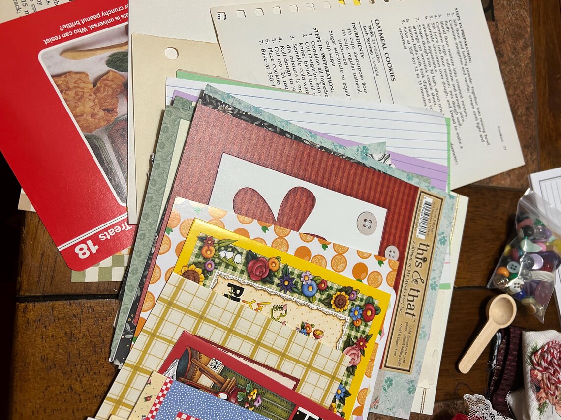 DIY Vintage Better Homes and Gardens New Cookbook Junk Journal Kit ...