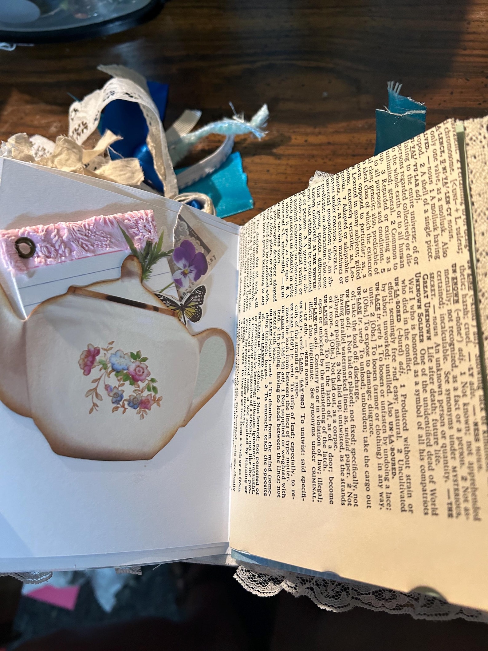 Handmade Hardcover Blue and White Vintage Junk Journal/memory Keeper - Etsy