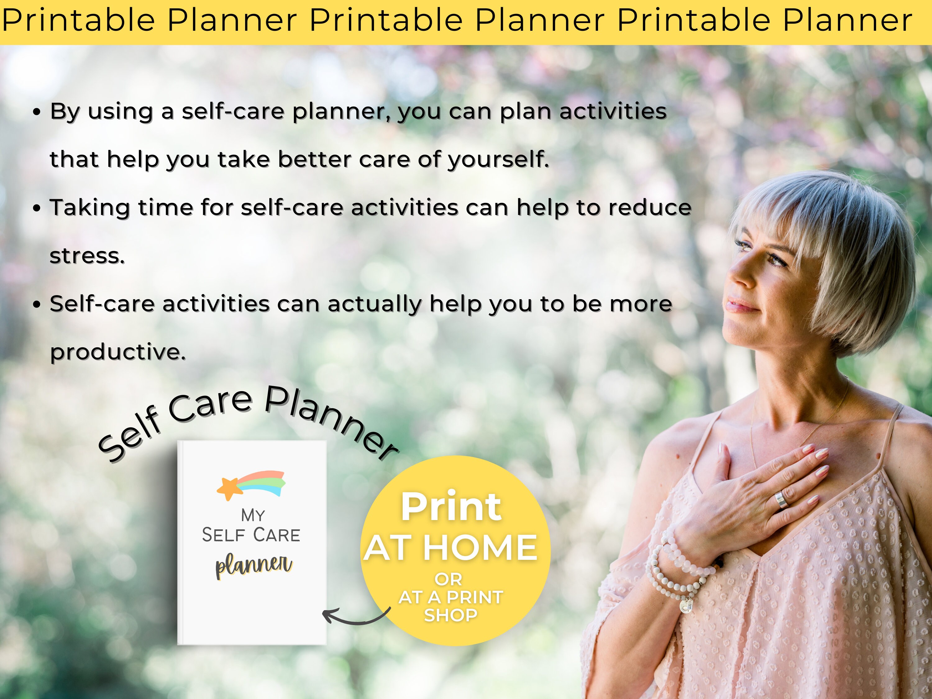 Printable Self Care Planner Self Care Journal Printable Self-care ...