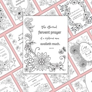 Prayer Promises Bible Coloring Book | Printable Bible Coloring Pages ...