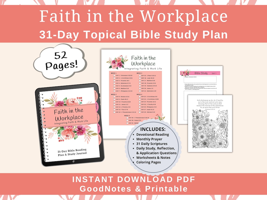 Bible Study Journal | Digital Bible Study | Bible Reading Plan ...