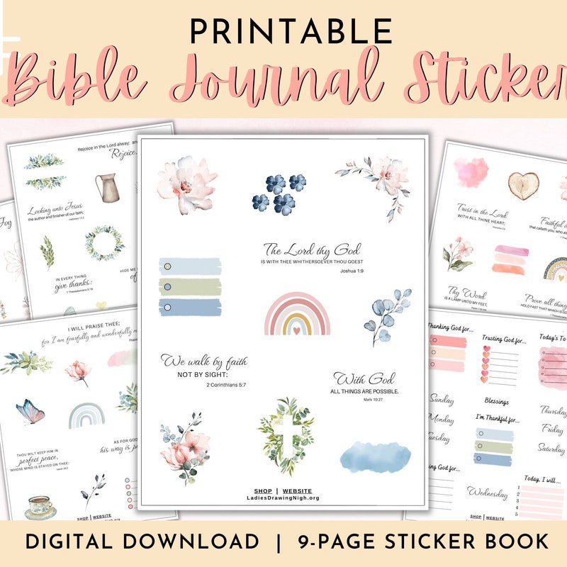 Bible Journal Stickers - Etsy