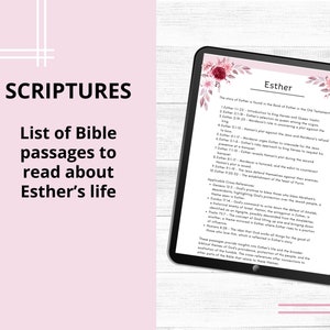 Esther Digital Bible Study | Digital Bible Journal | Character Study ...