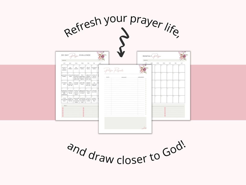 30 Day Prayer Challenge Journal Prayer Journal For Women Prayer Journal