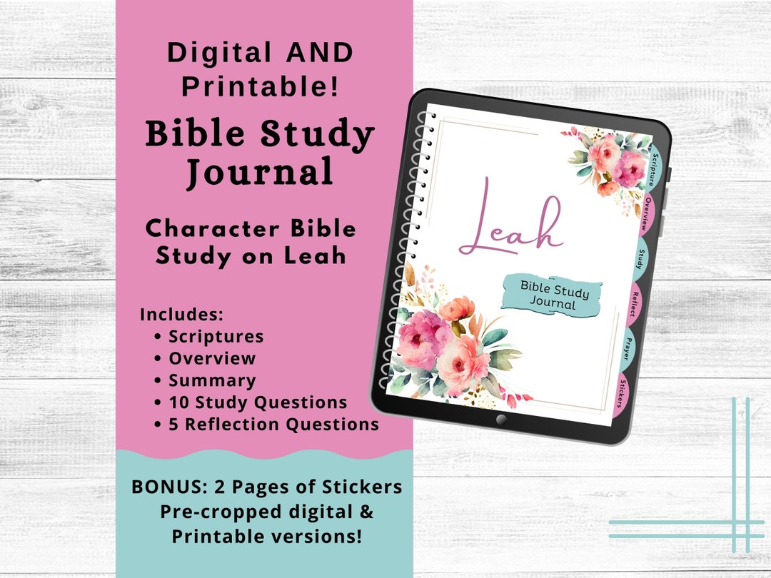 Leah Digital Bible Study | Digital Bible Journal | Character Study ...