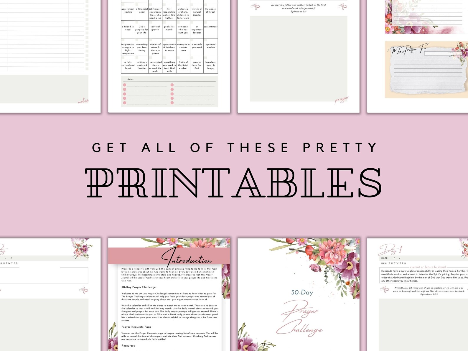 30 Day Prayer Challenge Journal Prayer Journal For Women Prayer Journal