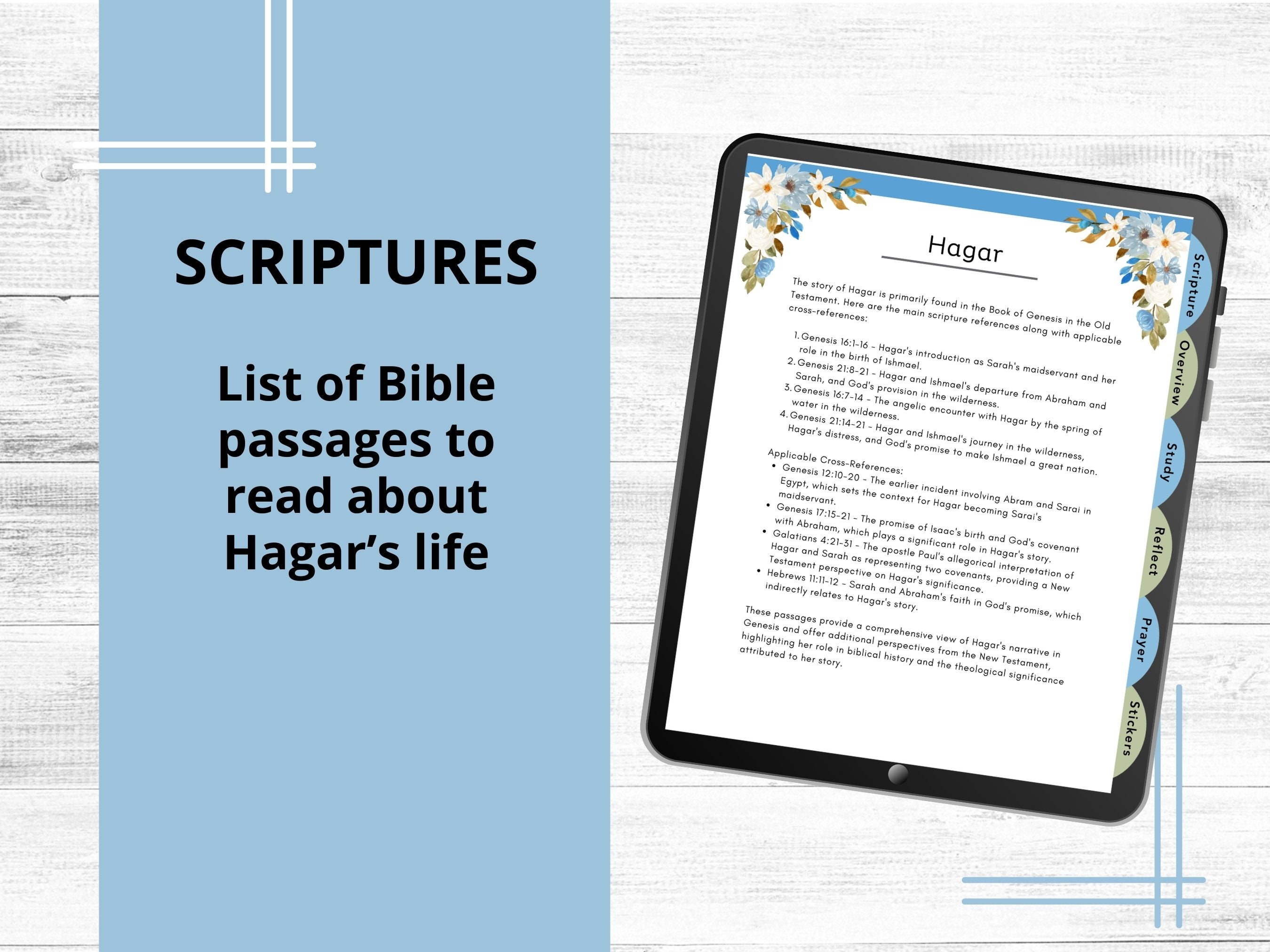Hagar Digital Bible Study Digital Bible Journal Character Study Printable Bible Study Journal ...