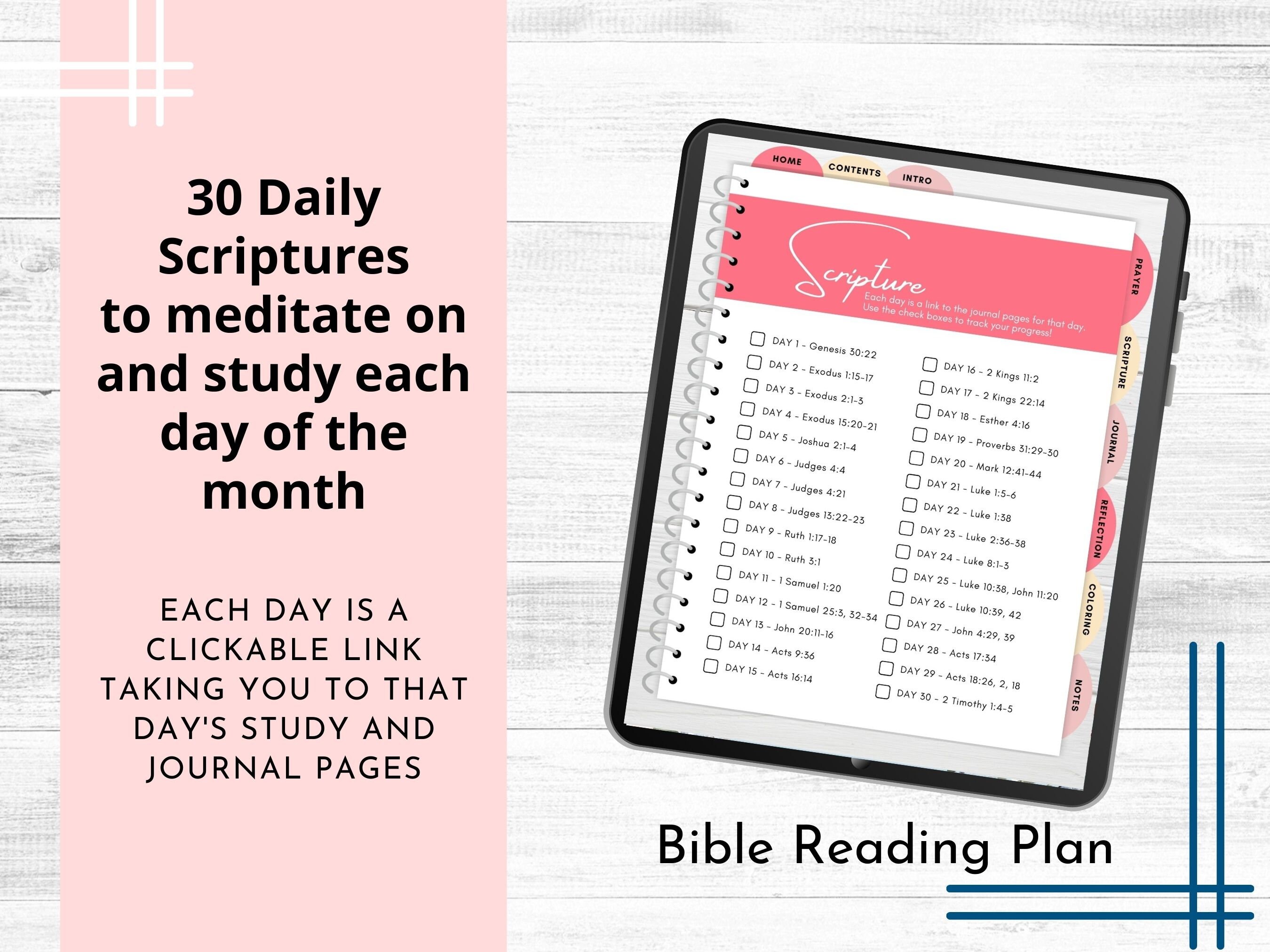 Digital Bible Study Journal | Goodnotes | Inspiring Women Bible Reading ...