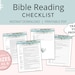 Bible Reading Checklist | Bible Reading Tracker | Bible Reading Plan ...
