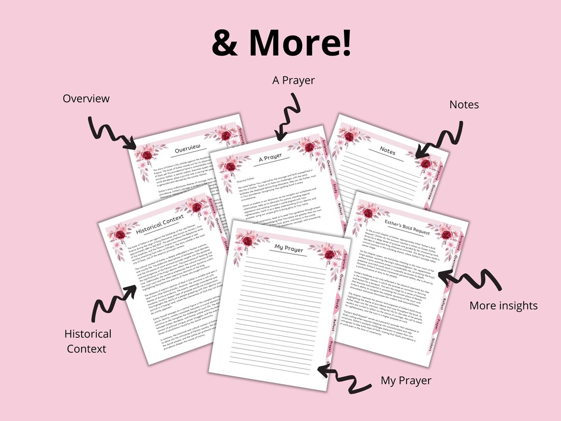 Esther Digital Bible Study Digital Bible Journal Character Study ...