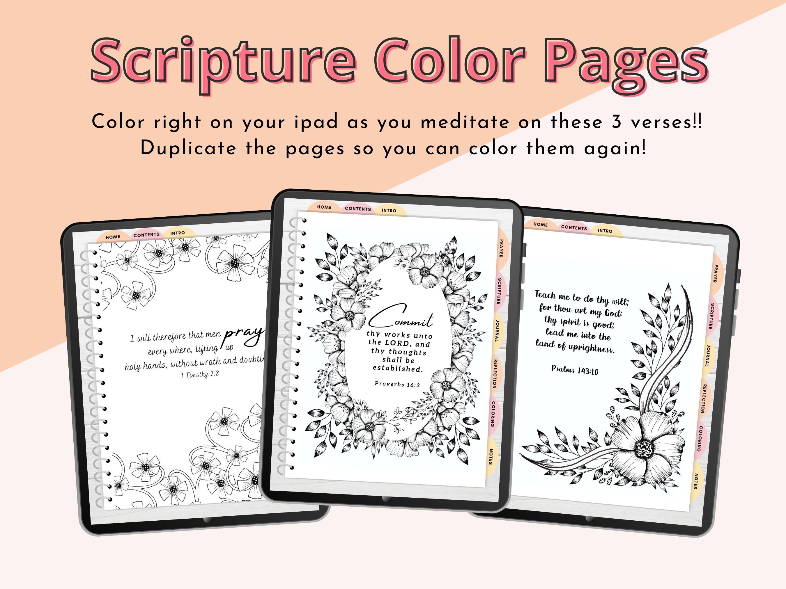 Digital Bible Study Journal Goodnotes Knowing God's Will Bible Reading ...