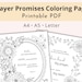 Prayer Promises Bible Coloring Book | Printable Bible Coloring Pages ...