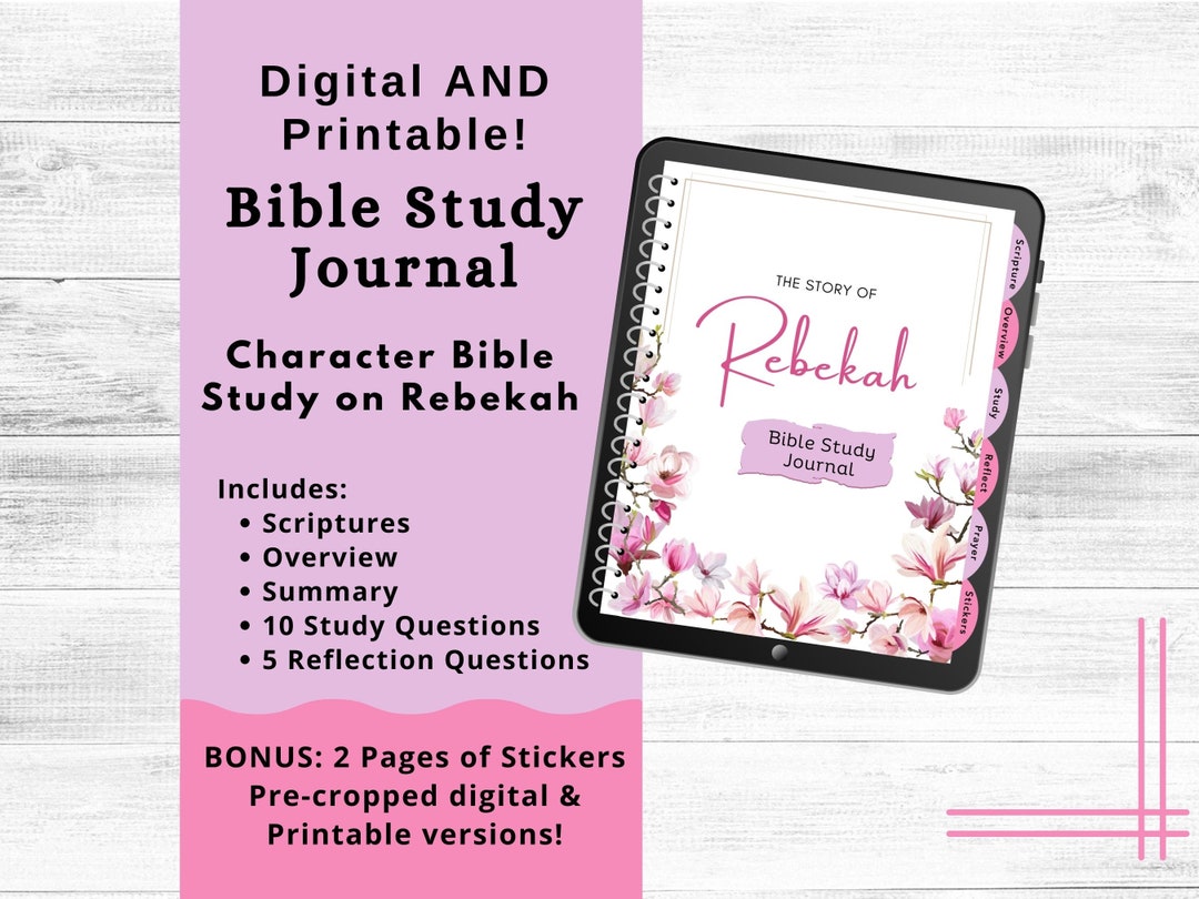 Rebekah Digital Bible Study | Digital Bible Journal | Character Study ...