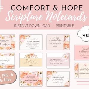 Scripture Note Cards | Bible Verse Cards | Memory Verse Cards | Bible ...