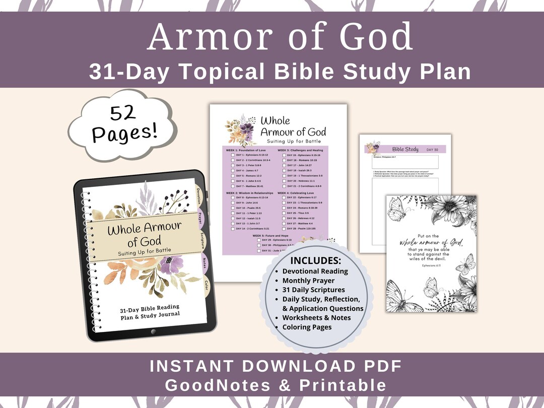 Bible Study Journal | Digital Bible Study | Bible Reading Plan ...