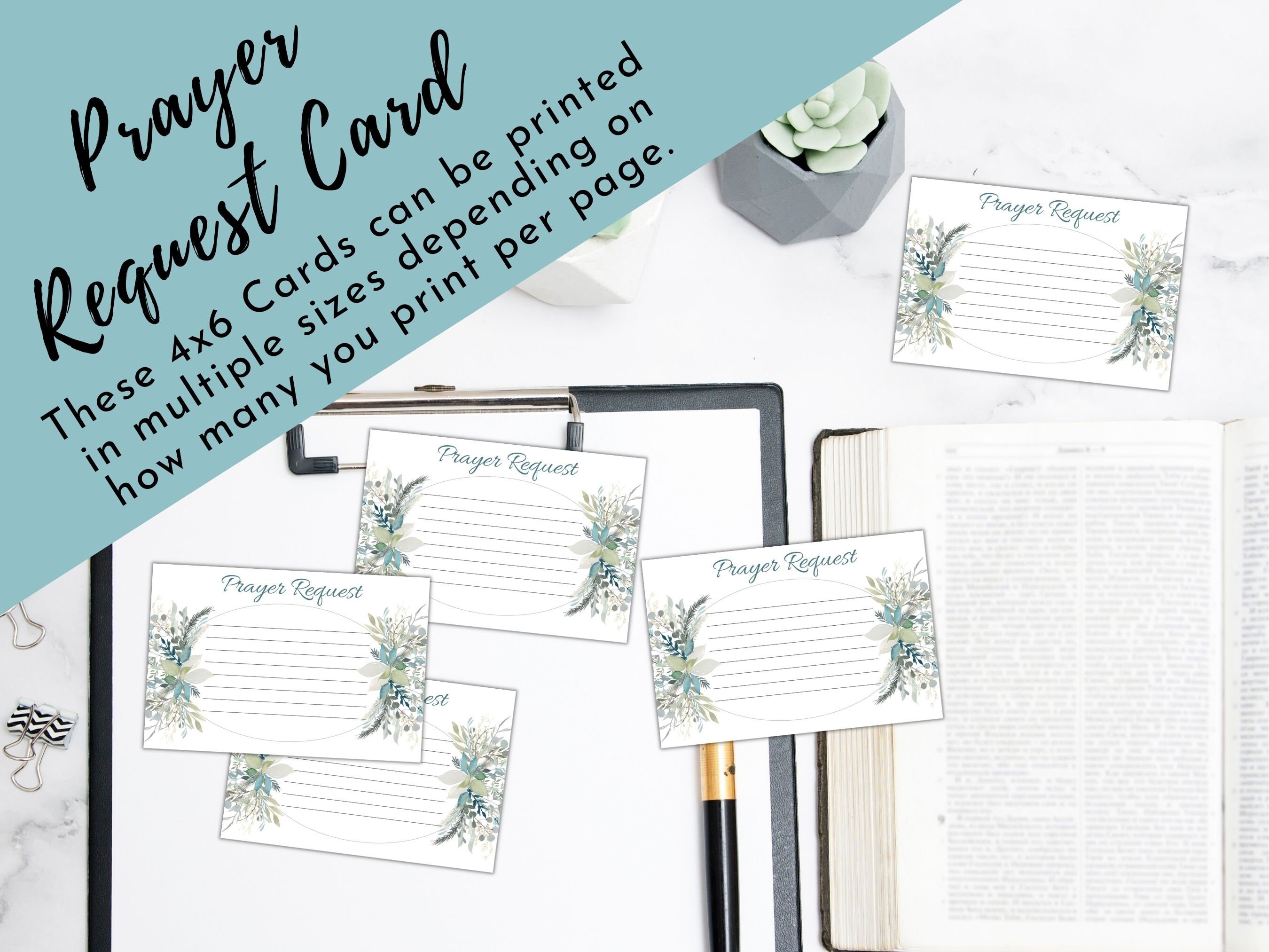 Prayer Request Cards | Prayer Cards Printable | Christian Notecards ...