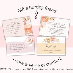 Scripture Note Cards | Bible Verse Cards | Memory Verse Cards | Bible ...