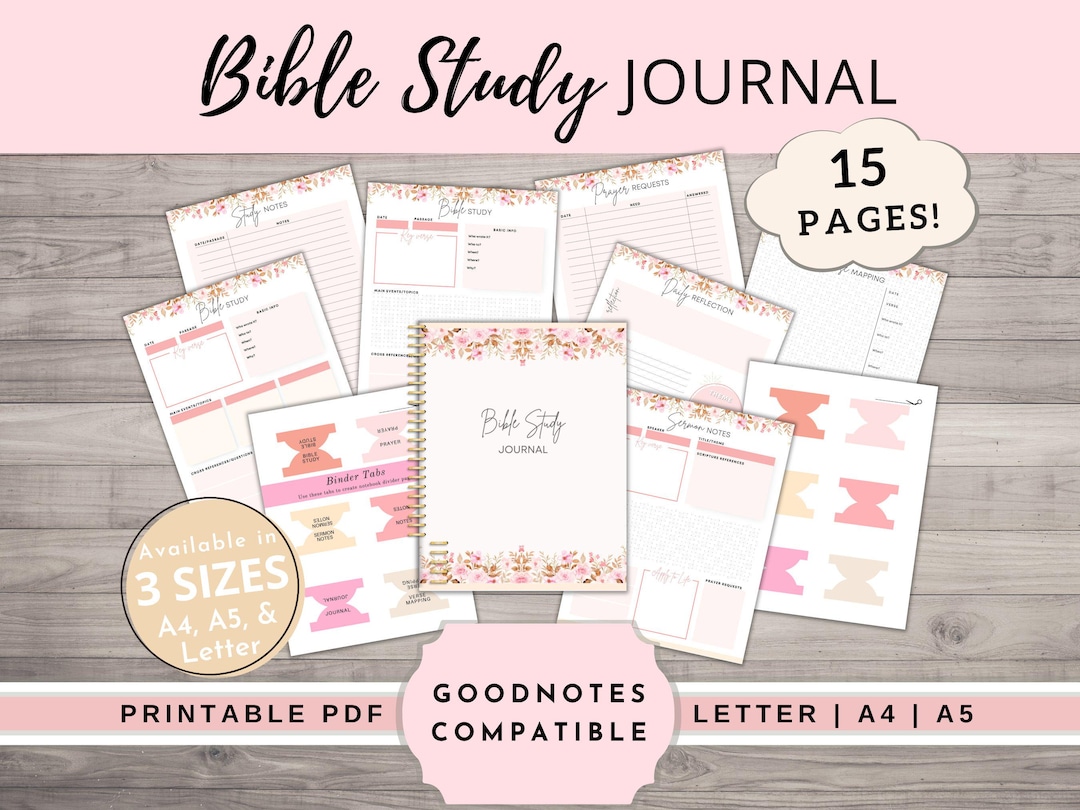 Bible Study Journal | Bible Study Worksheets | Bible Journaling | Bible ...