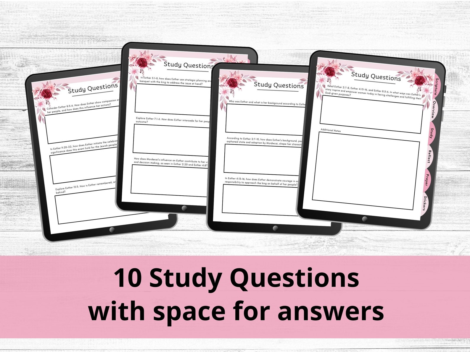 Esther Digital Bible Study | Digital Bible Journal | Character Study ...