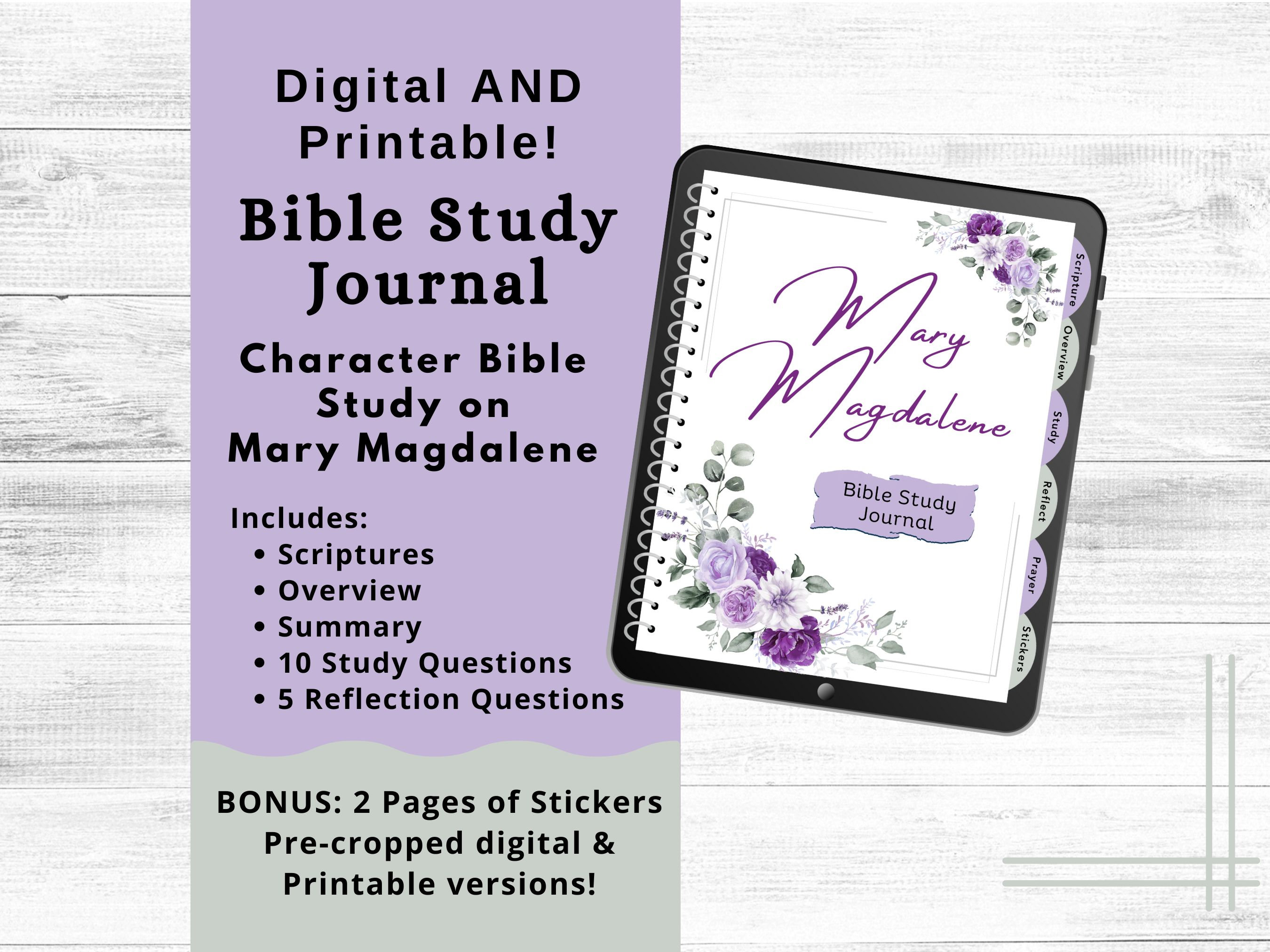 Mary Magdalene Digital Bible Study | Digital Bible Journal | Character ...