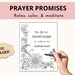 Prayer Promises Bible Coloring Book | Printable Bible Coloring Pages ...