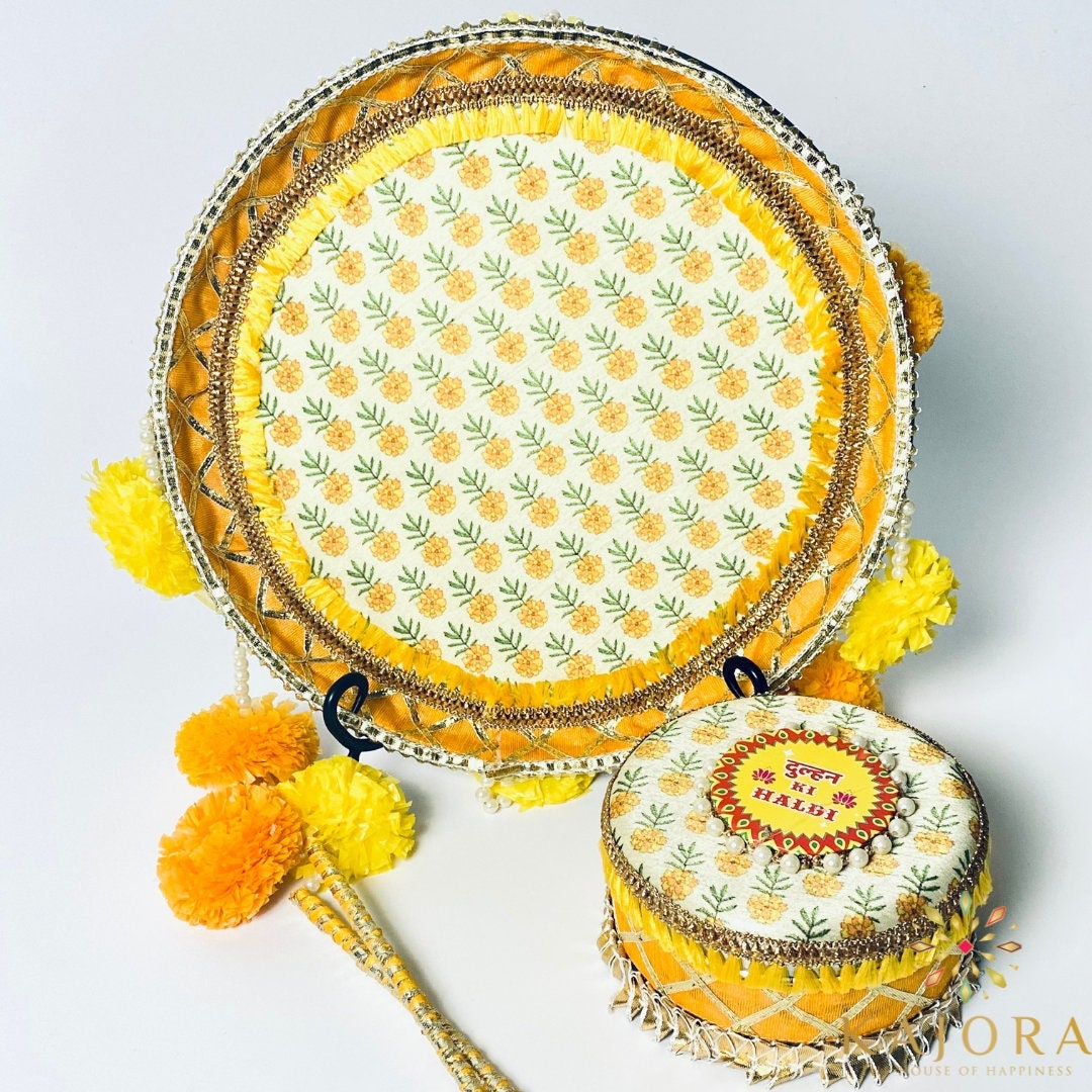Haldi Platter|haldi Thaali|tel Bhaan Platter| Haldi Mehendi Platter ...