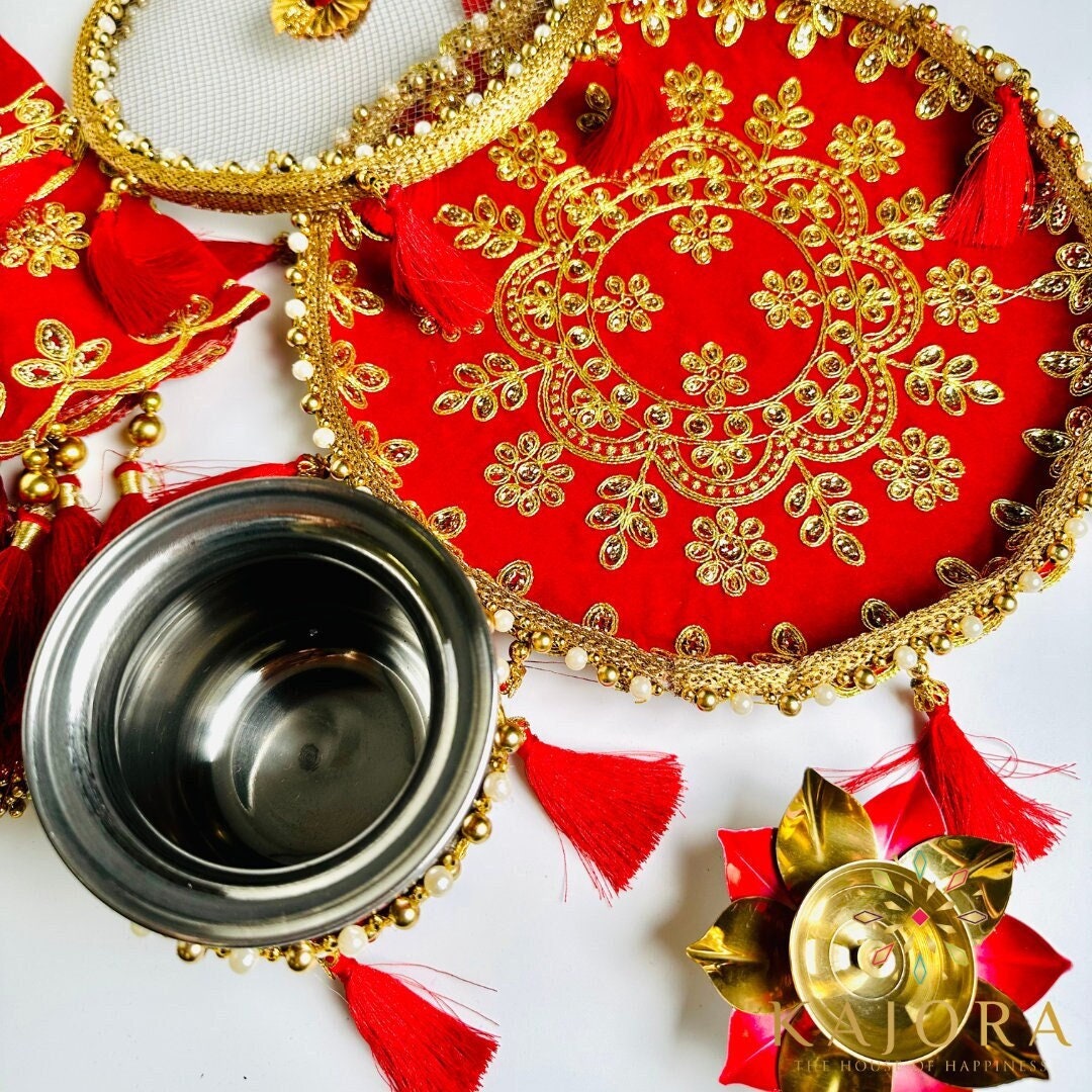 Karwachauth Thali Set|karwachauth Thaal|teej Thaal|karva Chauth Pooja ...