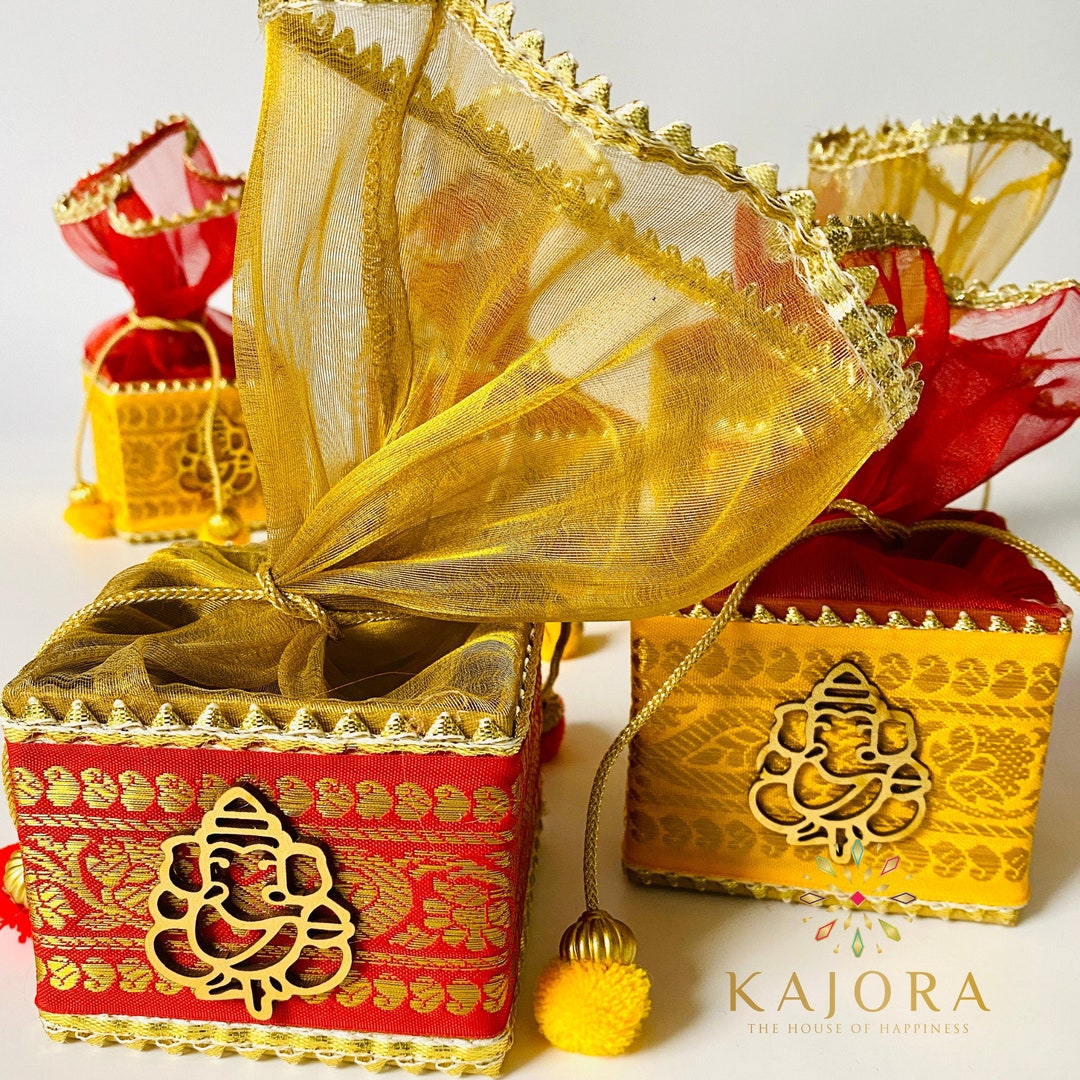 Ganpati Mithai Box 250 Gmsindian Wedding Favorganpati - Etsy