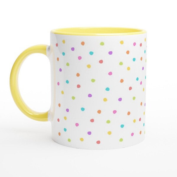 Polka Dot Mug - Etsy