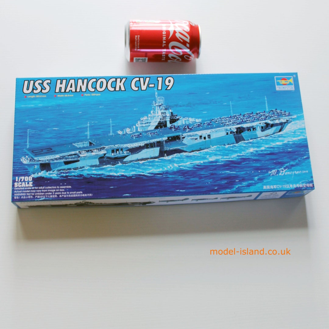 Trumpeter 05737 USS HANCOCK CV-19 Aircraft Carrier Plastic Assembly ...