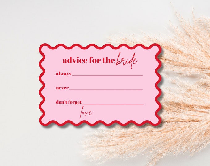 Wave Advice for the Bride Cards: Minimalism - Etsy Australia