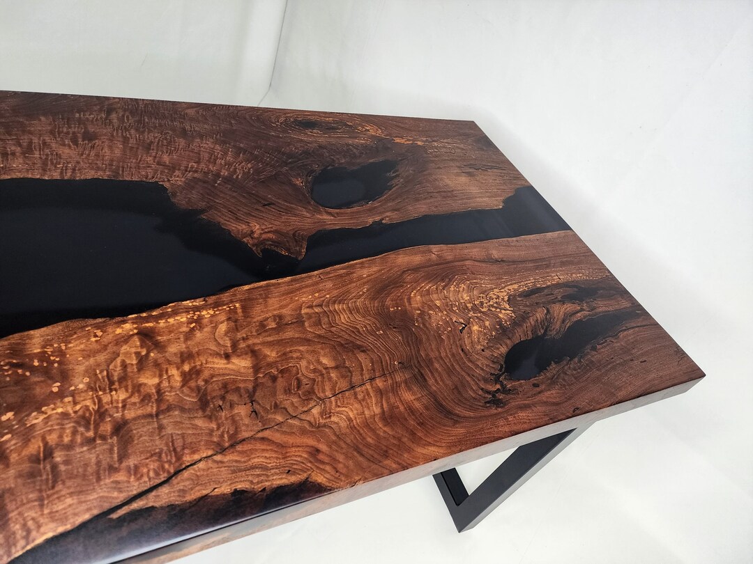 Custom Walnut Epoxy River Desk - Etsy