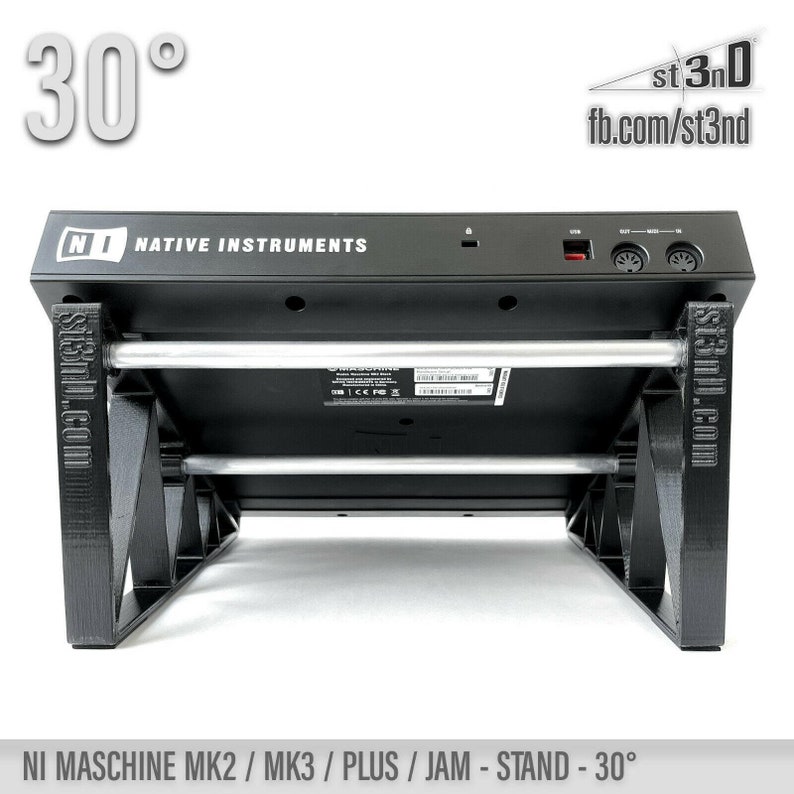 STAND for NI MASCHINE Mk2 / Mk3 / Plus / Jam - 30 Degrees - Open Style ...