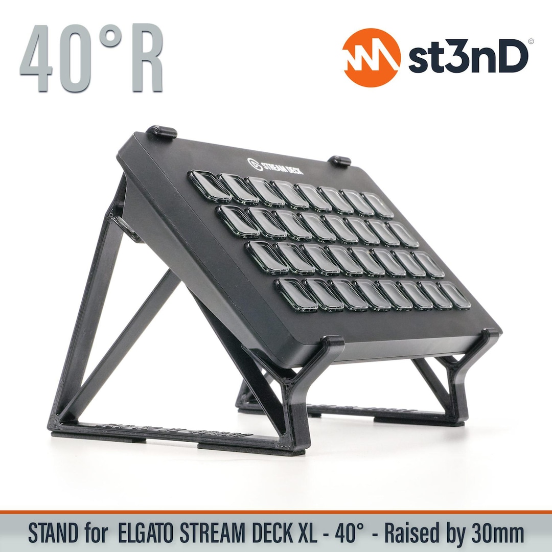 STAND for ELGATO STREAM Deck Xl - 40 Degrees - Raised (by 30mm) - Etsy