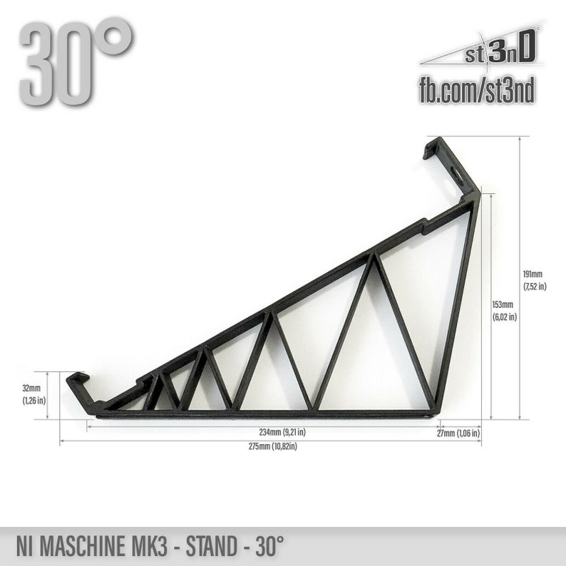 STAND BUNDLE for NI Maschine Jam + Mk3 - 30 Degrees - 3d Printed ...