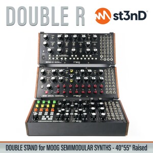 DOUBLE STAND for MOOG Semi-modular Synths - 40 and 55 Degrees - Raised ...