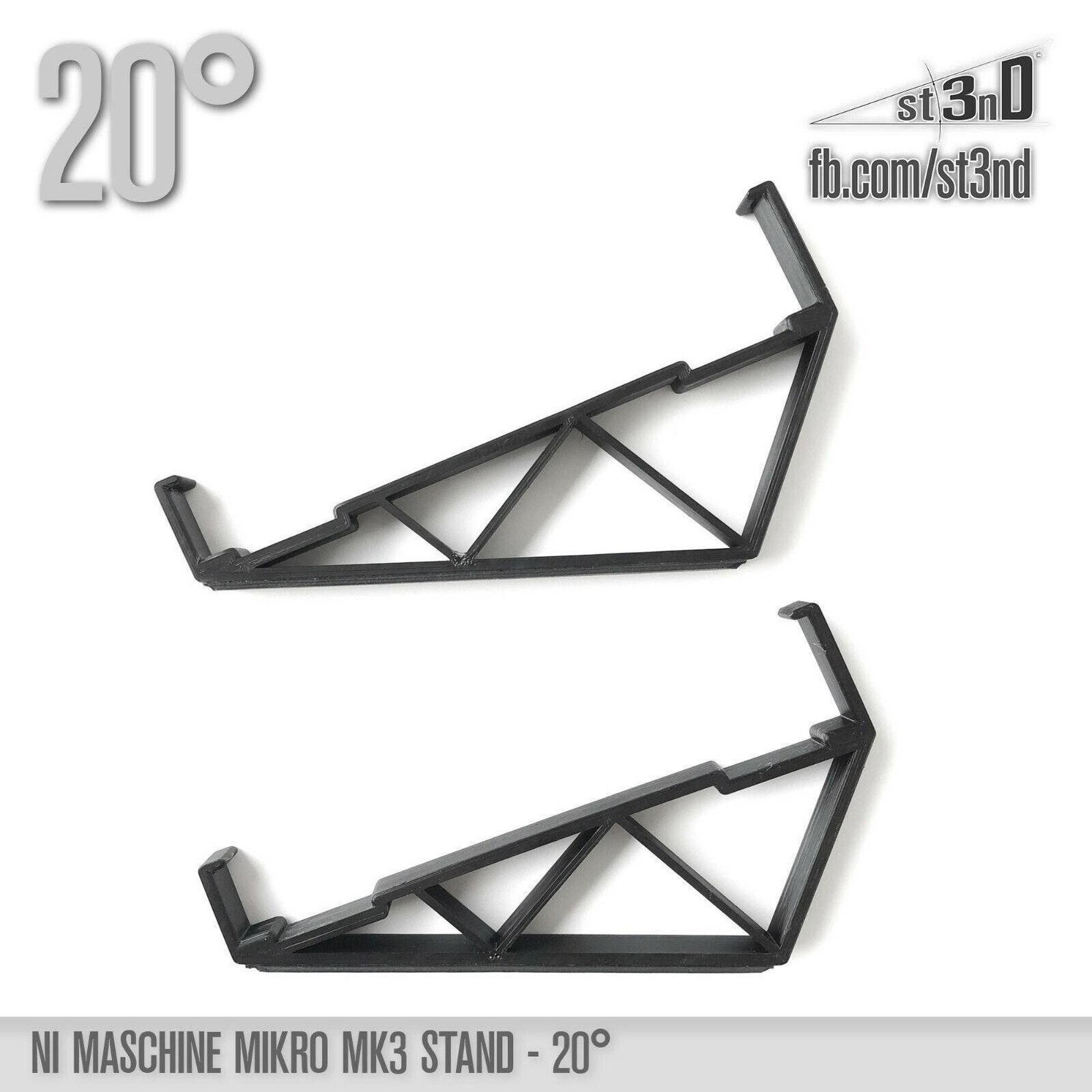 STAND for NI Maschine MIKRO Mk3 20 Degrees 3d Printed 100% Buyer ...