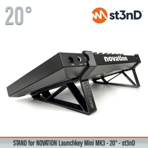 STAND for Novation LAUNCHKEY MINI Mk3 - 20 Degrees - St3nd - 3d Printed ...