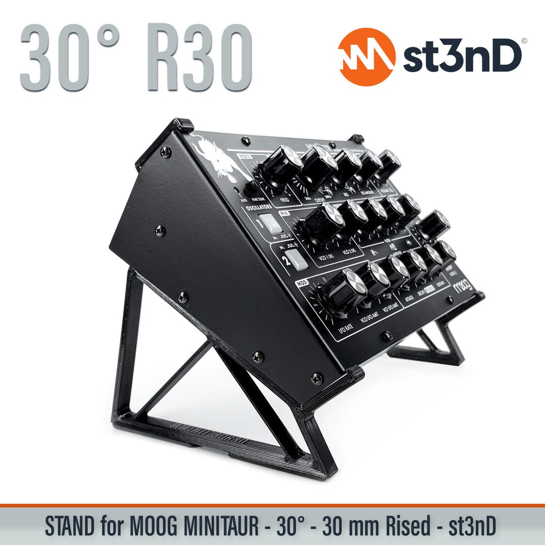 STAND for MOOG MINITAUR - 30 Degrees - Raised (by 30mm) - 3d Printed ...