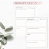 Therapy Notes Printable | Counseling Progress | Digital Session Notes ...