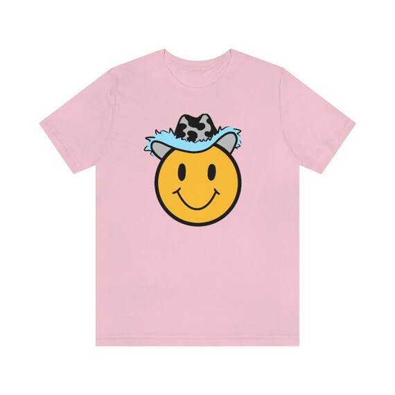 Yellow Smiley Face T-shirt Cute Smiley Face T-shirt Blue | Etsy