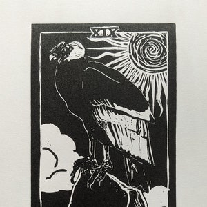 El Sol - Andean Condor Sun Tarot Print - Etsy